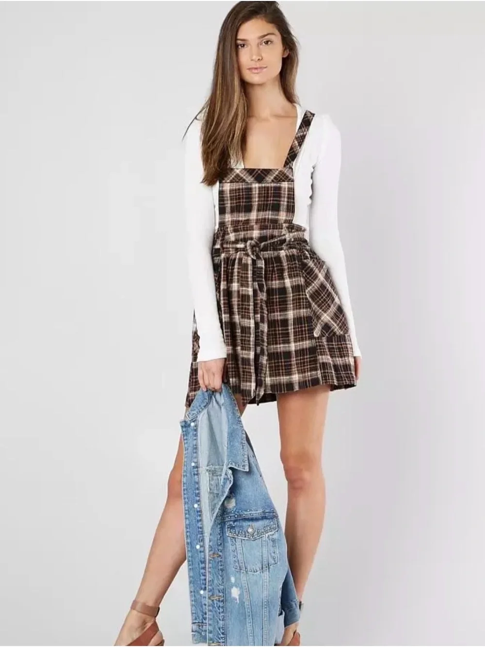 Free People | Dresses | Free People Pinafore Dress | Poshmark